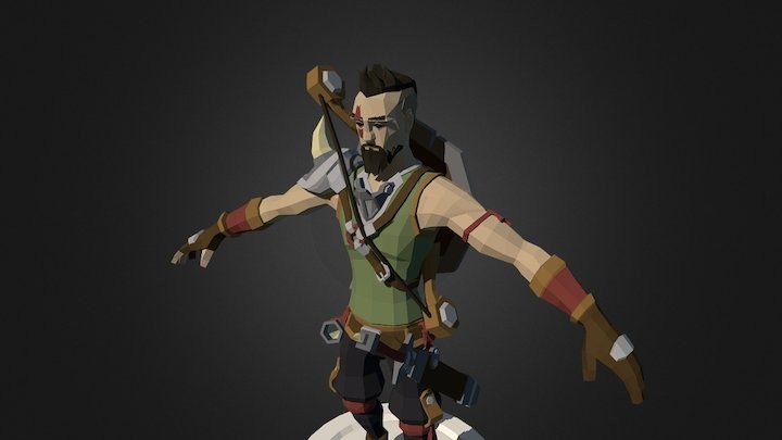 ArtStation - Low Poly Warrior