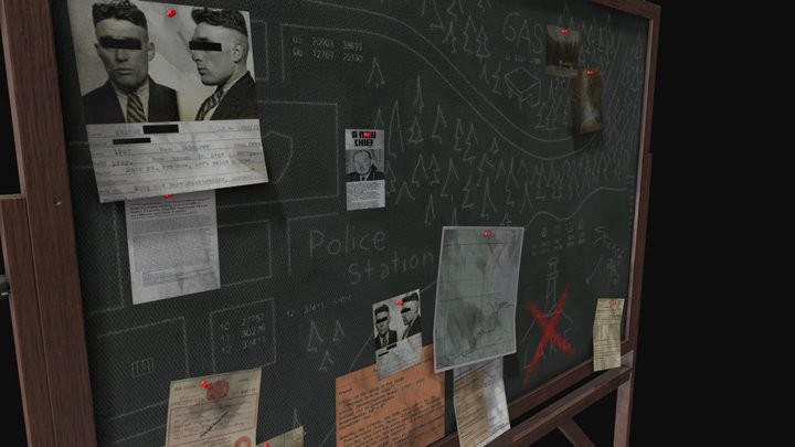 ArtStation - Police Chalkboard
