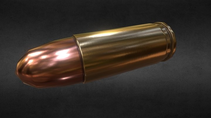 ArtStation - Super low poly bullet