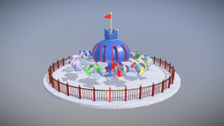 ArtStation - The Amazing Dumbo Ride Animation