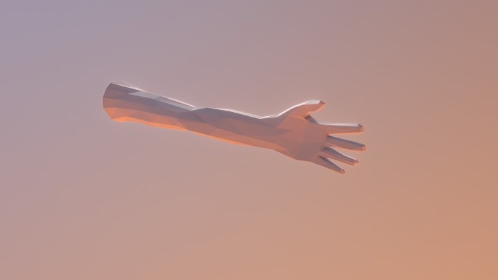 ArtStation - Low-poly Arm for a rig