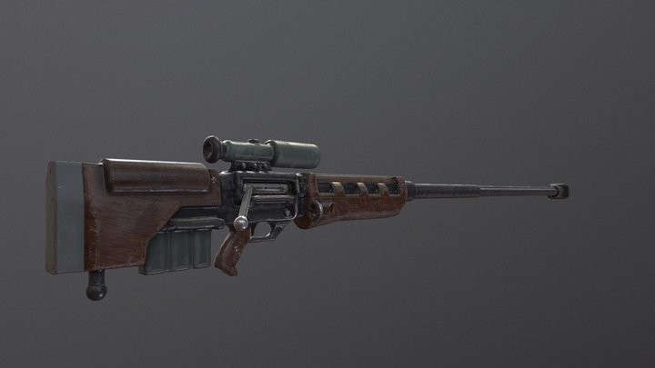 ArtStation - Anti-Material Rifle - VR Sculpt