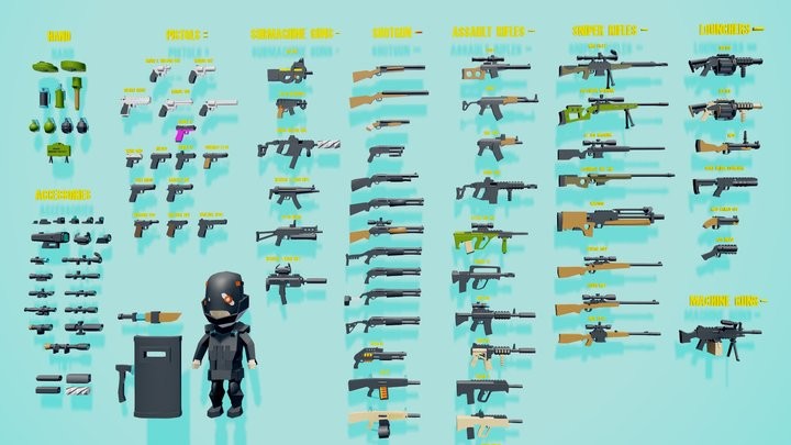 ArtStation - Weapons set