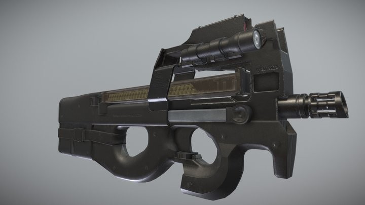 ArtStation - P90 from stargate