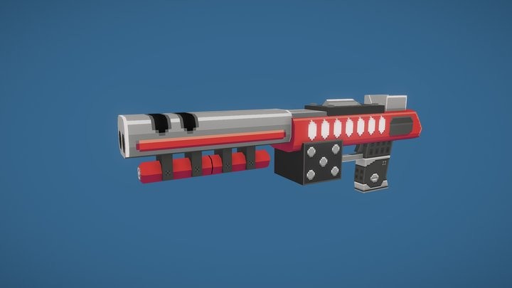ArtStation - Pixel art low poly shotgun 2