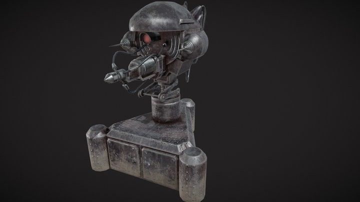 ArtStation - Fallout Miami: Enclave Turret