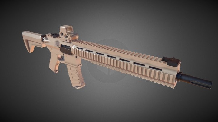 ArtStation - Simple 3d guns