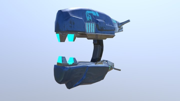 ArtStation - Halo - Plasma Rifle Blue