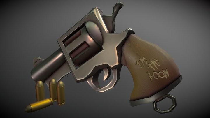 ArtStation - Tic Tic Boom Stylized Revolver