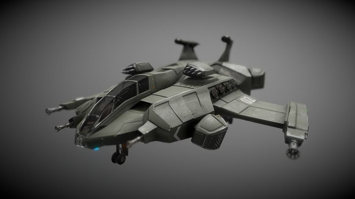 ArtStation - Heavy Assault Fighter
