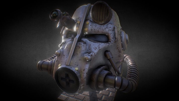 ArtStation - Fallout 4 T-45 Power Armour Helmet