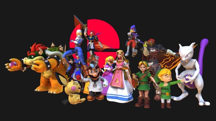 ArtStation - Super Smash Bros: The Melee fighters