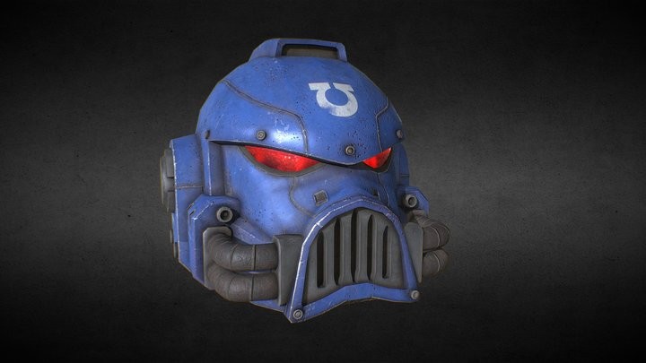 ArtStation - Ultramarines Helmet