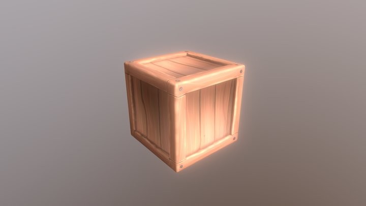 ArtStation - Stylized Crate made with Blender 2.8