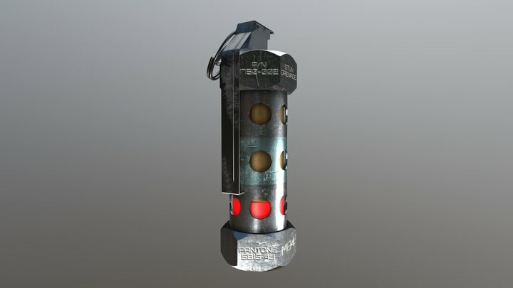ArtStation - [MID POLY] Flashbang M84