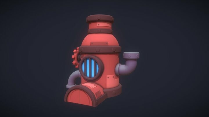 ArtStation - Stylized Steampunk Factory