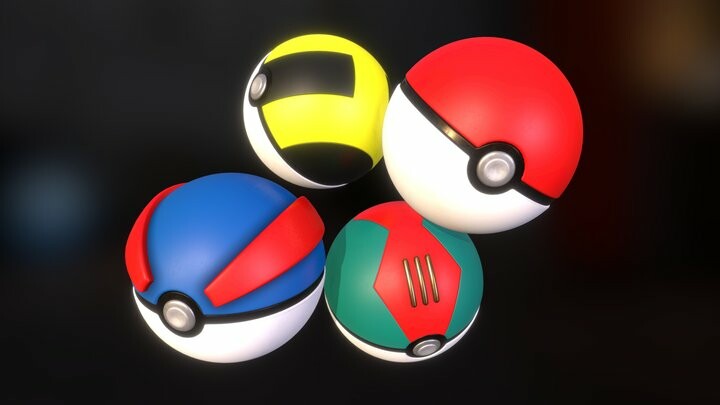 ArtStation - Poké Balls - Pokemon