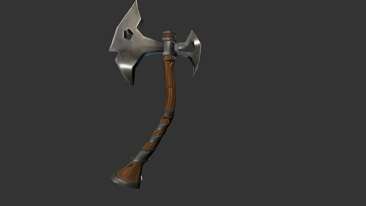 ArtStation - fantasy axe handpainted