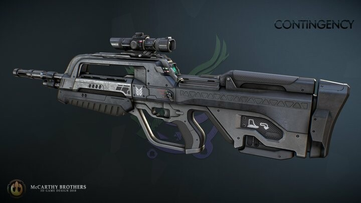 ArtStation - Battle Rifle - Project Contingency