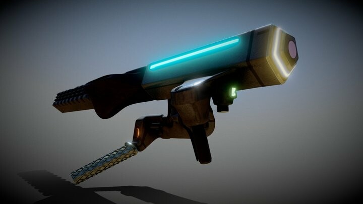 ArtStation - SCI-Fi Rail Gun