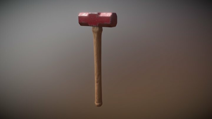 ArtStation - Sledgehammer lowpoly realistic prop