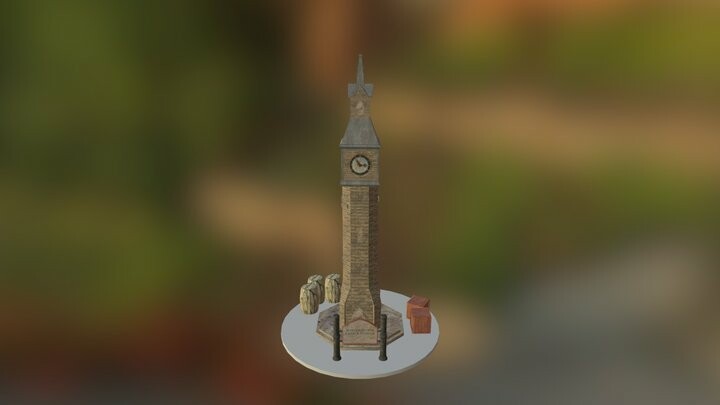 ArtStation - Clock tower Model