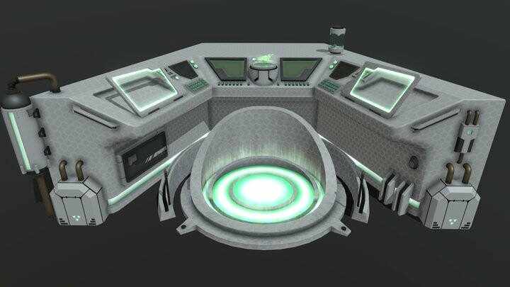 ArtStation - Sci-fi Teleporter (Solar Explorer)