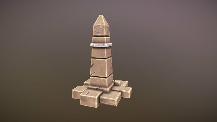 ArtStation - Stylized Obelisk