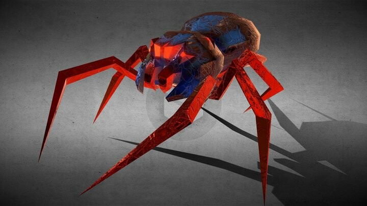 ArtStation - Ultra-Low-Poly Spider