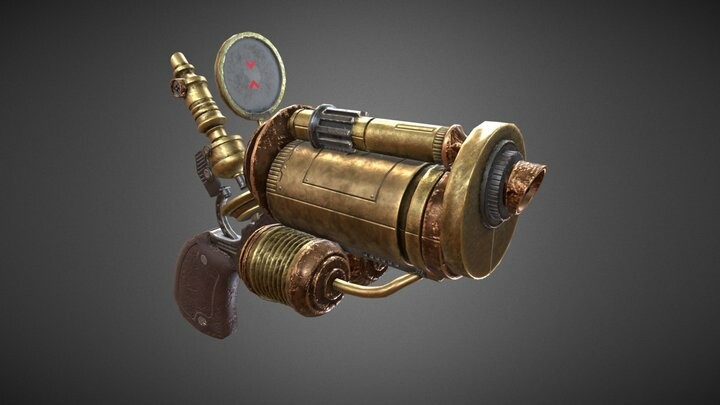 ArtStation - Steam Punk Syringe Gun