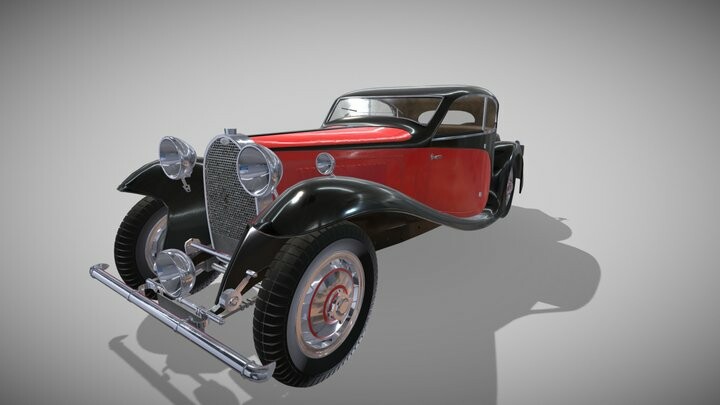 ArtStation - Bugatti 50T Oldtimer car