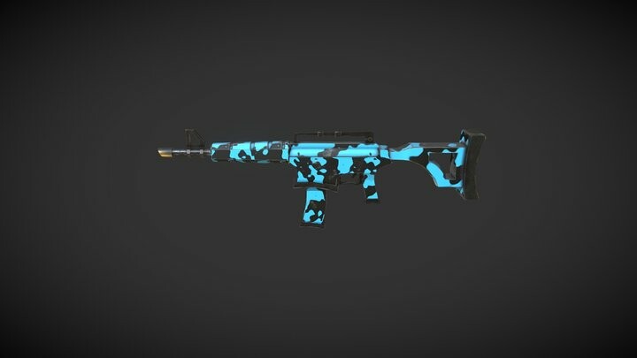 ArtStation - Low Poly M4