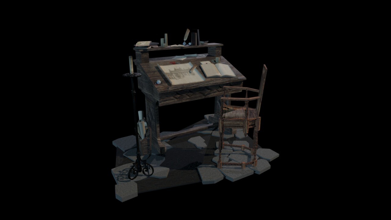 ArtStation - Scribe Table