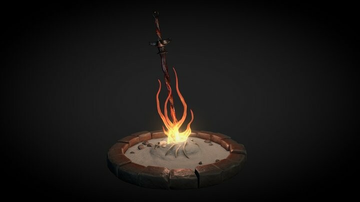 ArtStation - Bonfire Lit