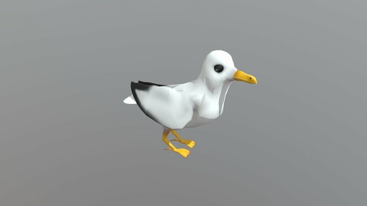 ArtStation - Seagull 3d model