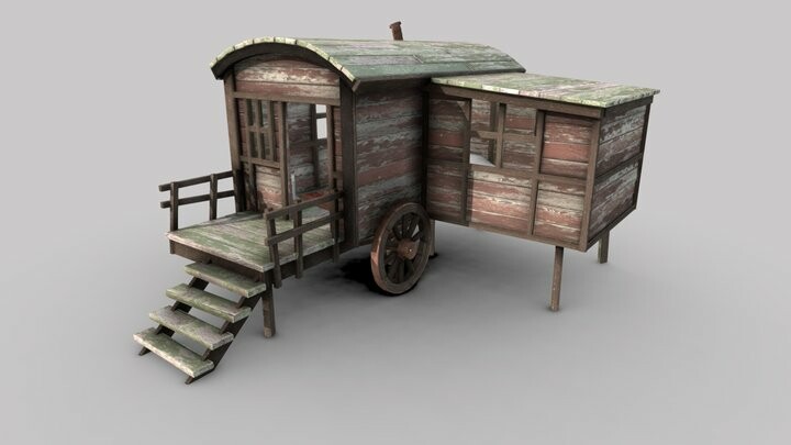 ArtStation - Red Dead Redemption Inspired Wagon