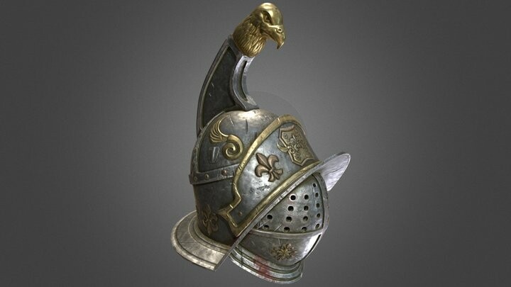 ArtStation - Murmillo Gladiator Helmet