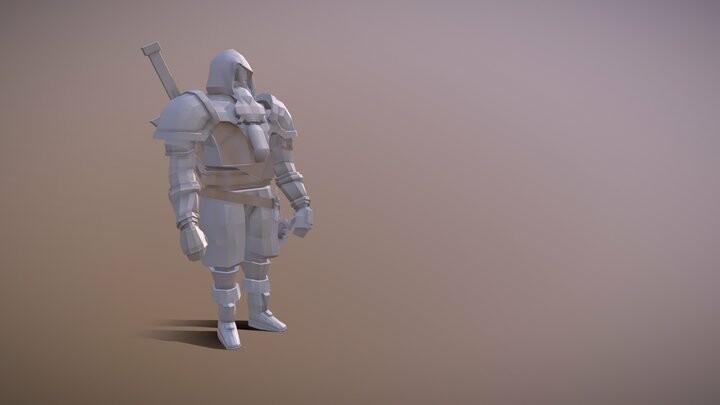 ArtStation - Sword guy Wip