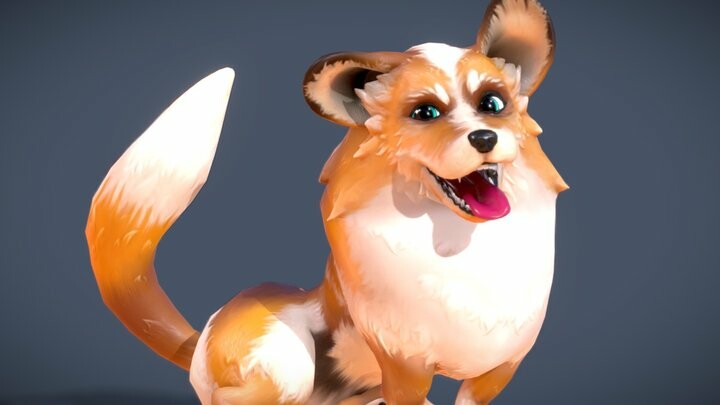 ArtStation - Cartoon Corgi Animated