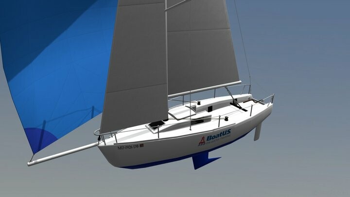 ArtStation - J-80 Sailboat