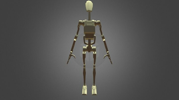 ArtStation - battle droid maya