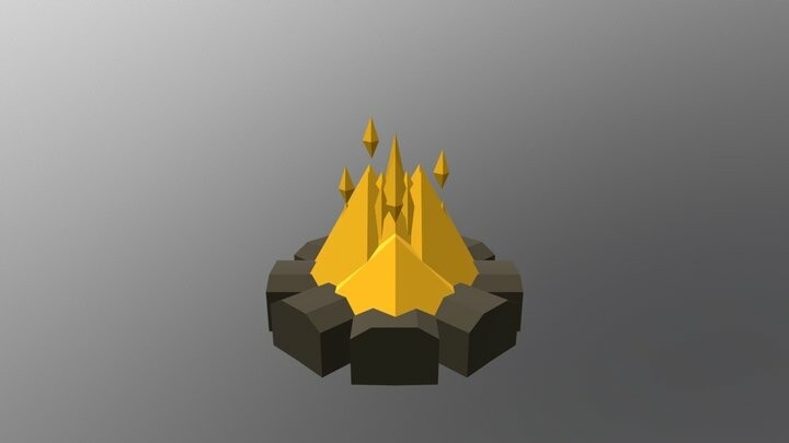 ArtStation - Low Poly Fire