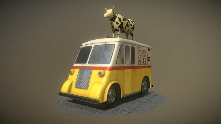 ArtStation - Milk car