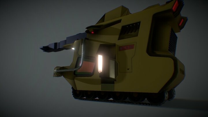 ArtStation - Sci Fi Tank Vehicle - free download