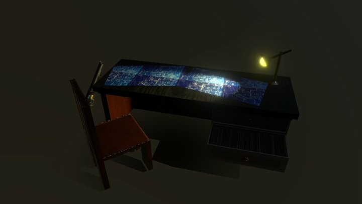 ArtStation - Desk Scene