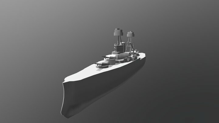 ArtStation - USS Arizona WIP