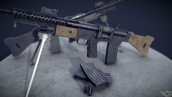 ArtStation - M4-TT Concept Weapon