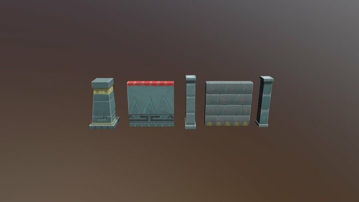 ArtStation - Hand drawn textures (aztec)