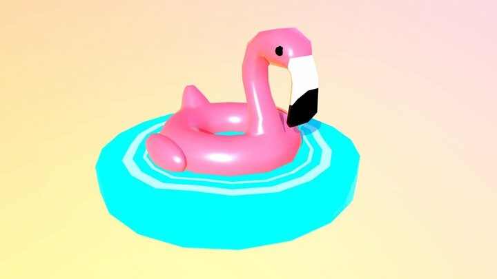 ArtStation - Flamingo, Party of one!
