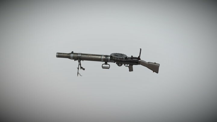 ArtStation - Lewis gun